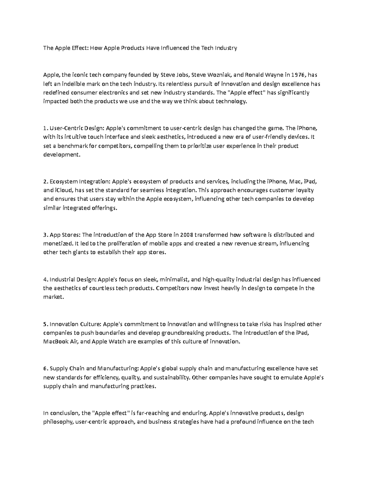 The Apple Effect - Artificial Intelligence (AI) has emerged as a ...