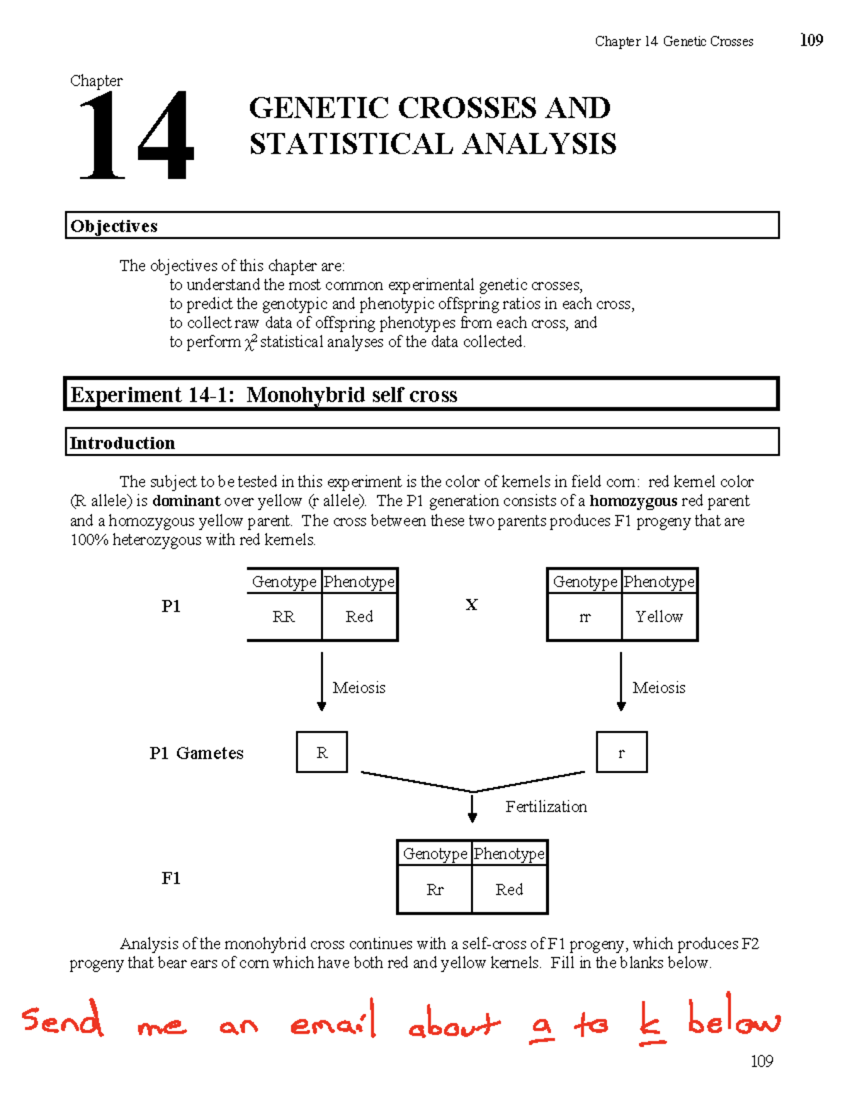Chi Squared Test For Mono And Dihybrid Crosses Chapter Genetic Crosses And Statistical
