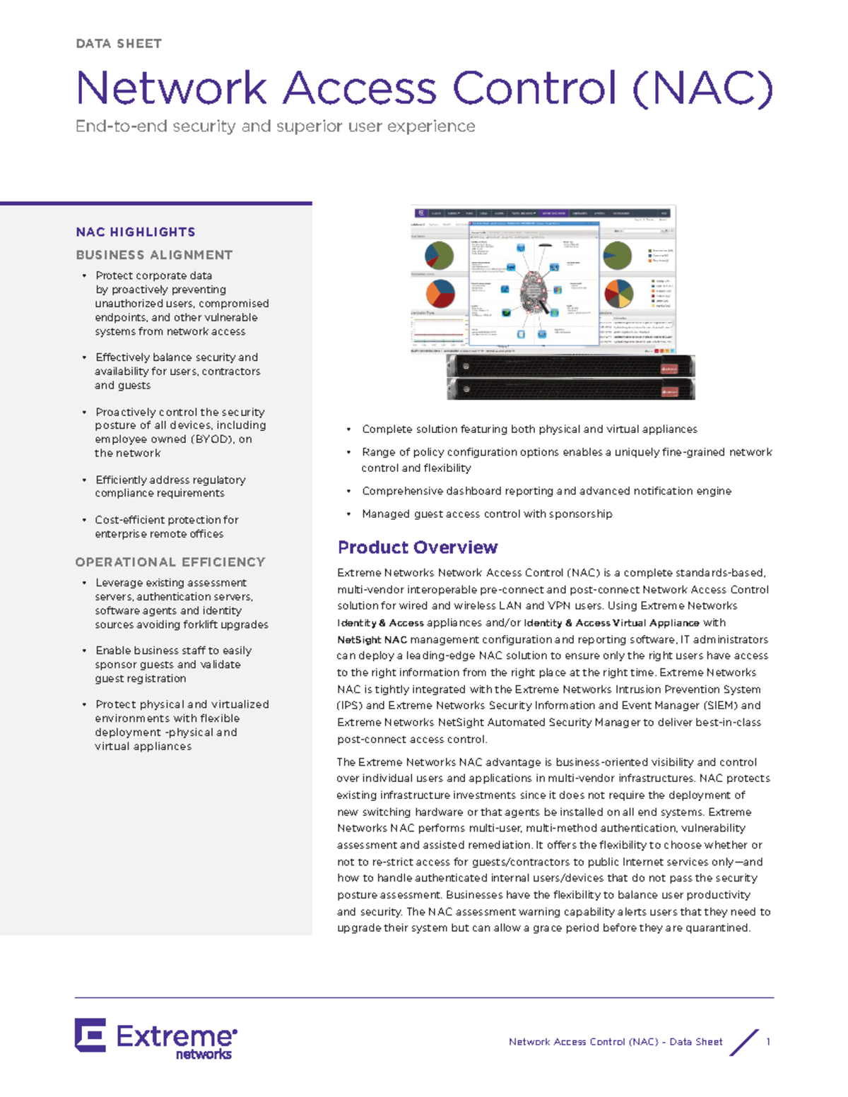 NAC-DS - NAC - DATA SHEET Network Access Control (NAC) NAC HIGHLIGHTS ...