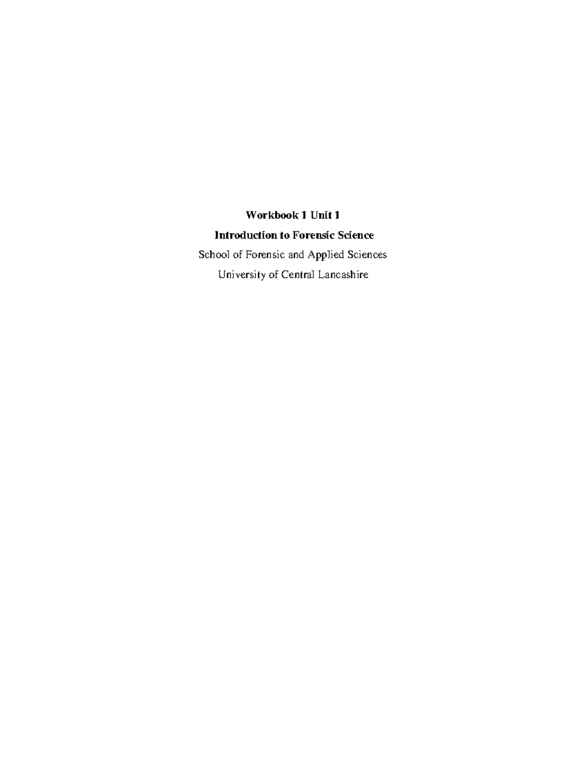 FZ1071Workbook 1 Unit 1 1920 - Workbook 1 Unit 1 Introduction to ...
