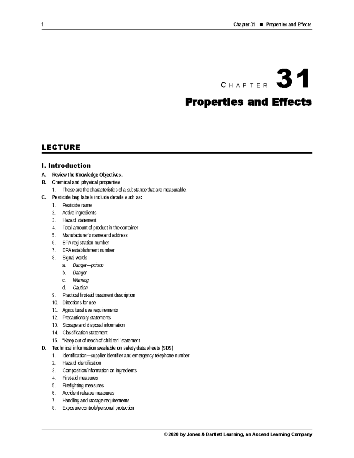 9781284151343 LOUT CH31 - C H A P T E R 3 1 Properties and Effects ...