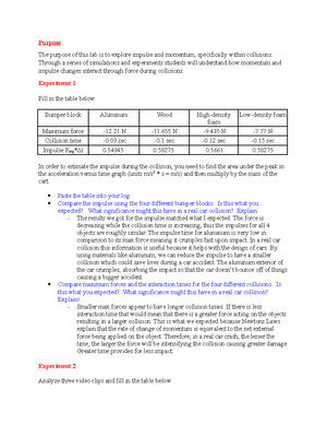 Lab6 - lab - Lab 6: Rotational Motion Experiment 1: Time it takes to ...