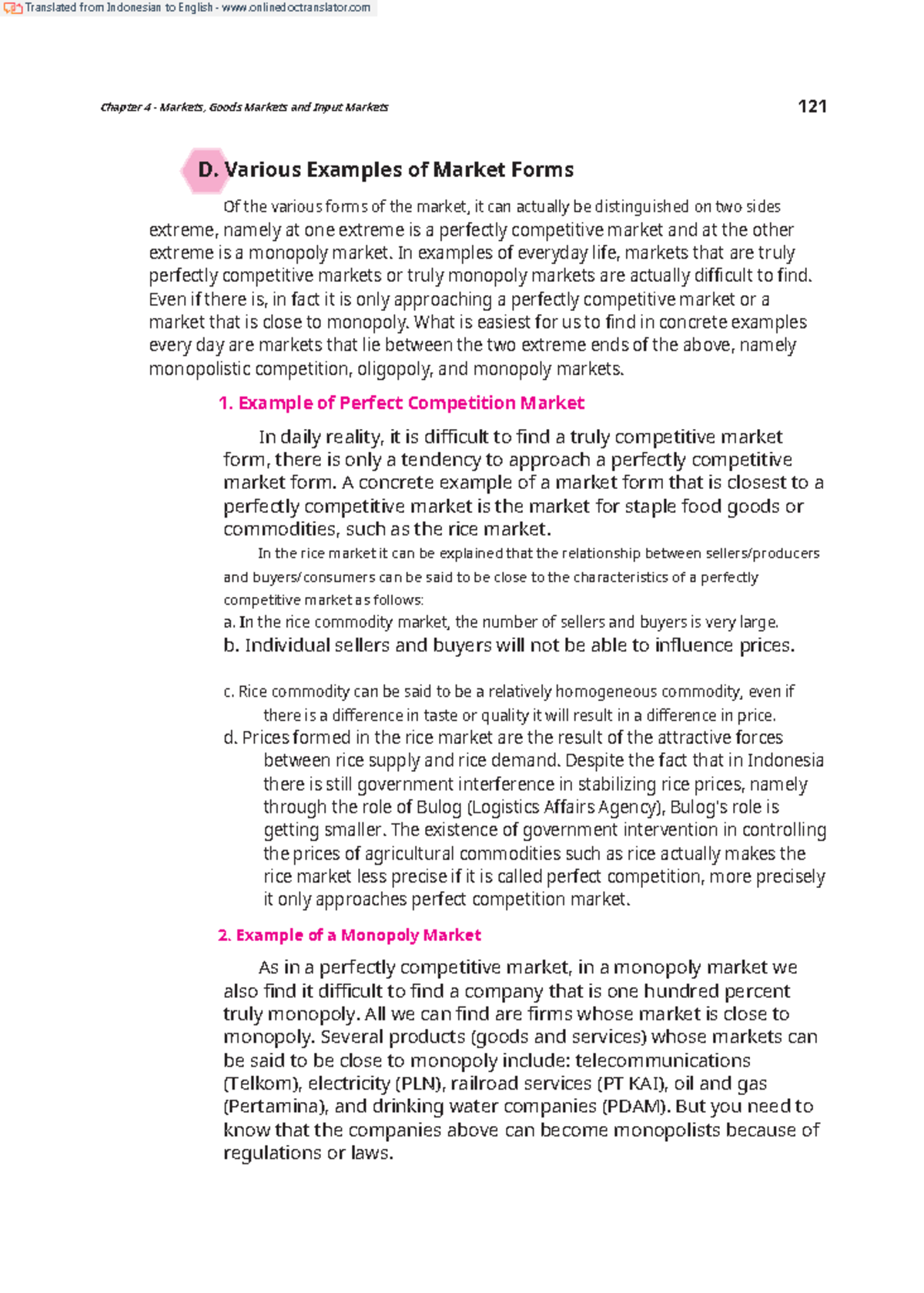 Various Examples of Market Forms - Chapter 4 - Markets, Goods Markets ...