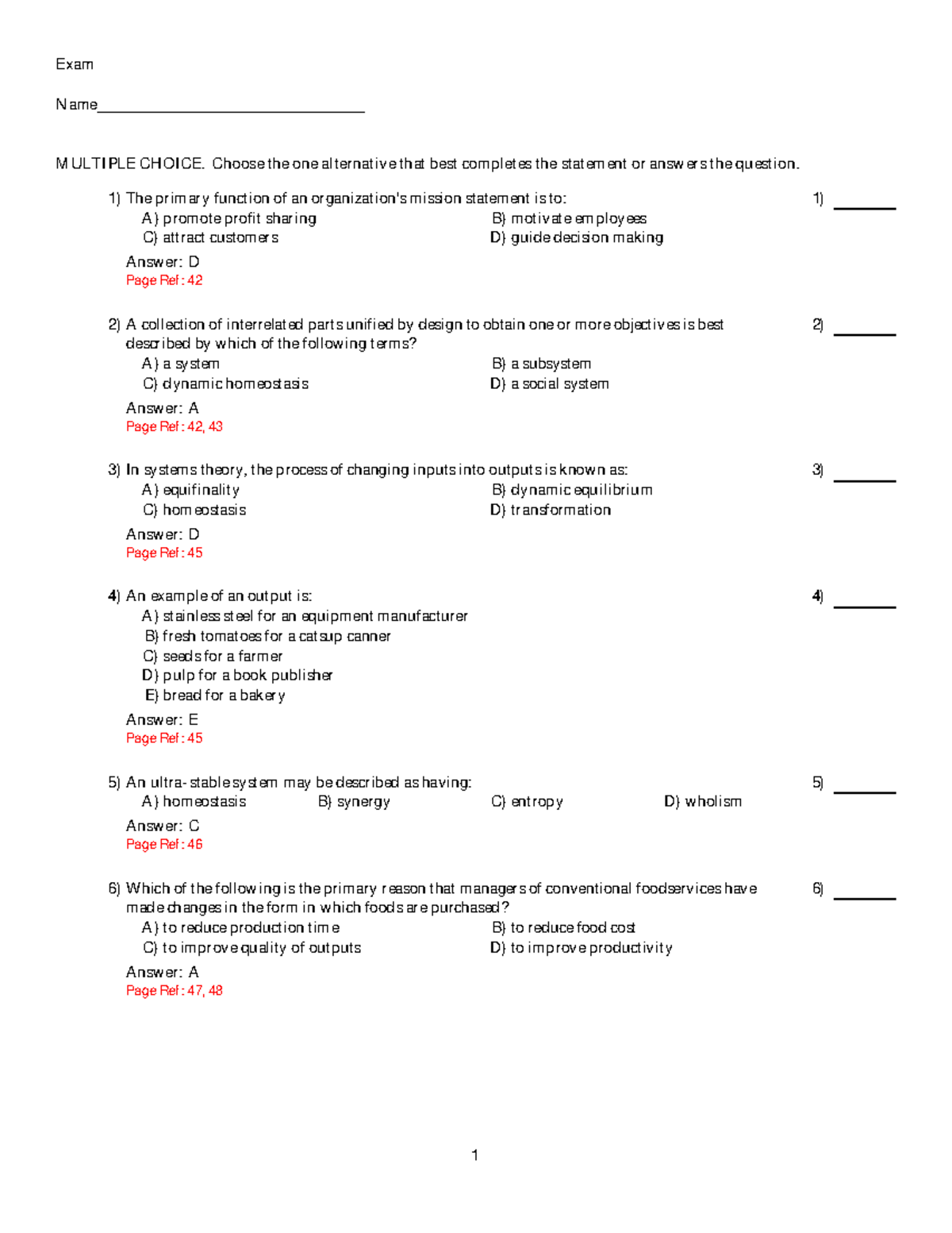 Untitled 2 - Questions about the material - Exam Name ...