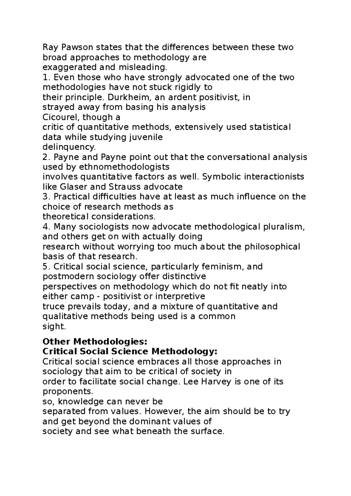 Quantitative and Qualitative Methodology in Sociology - Ray Pawson ...