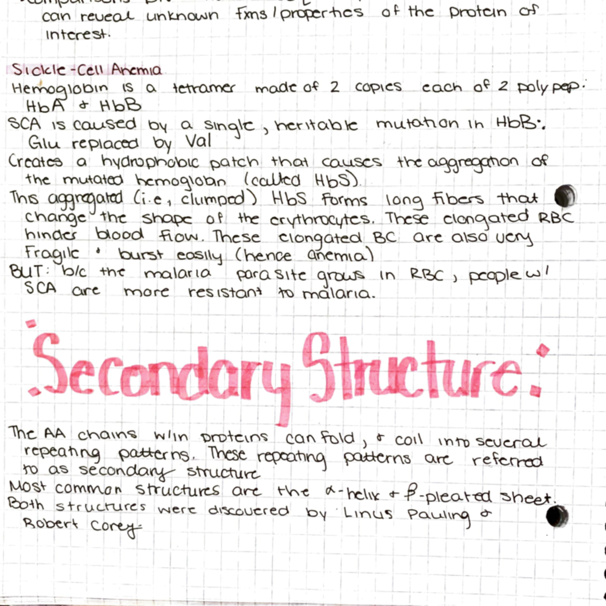 Secondary structure - Winter 2021 - fully online class lecture note ...