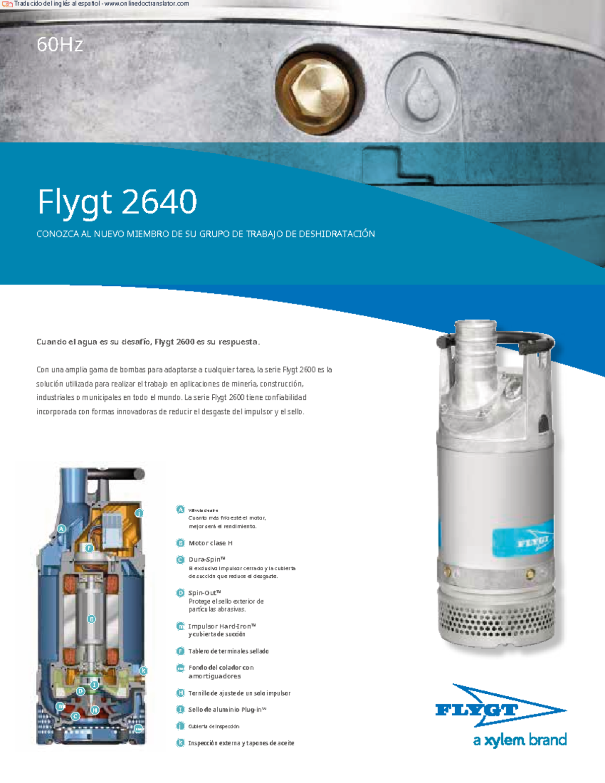 Xylem flygt 2640 datasheet 60hz - 60Hz Flygt 2640 CONOZCA AL NUEVO ...