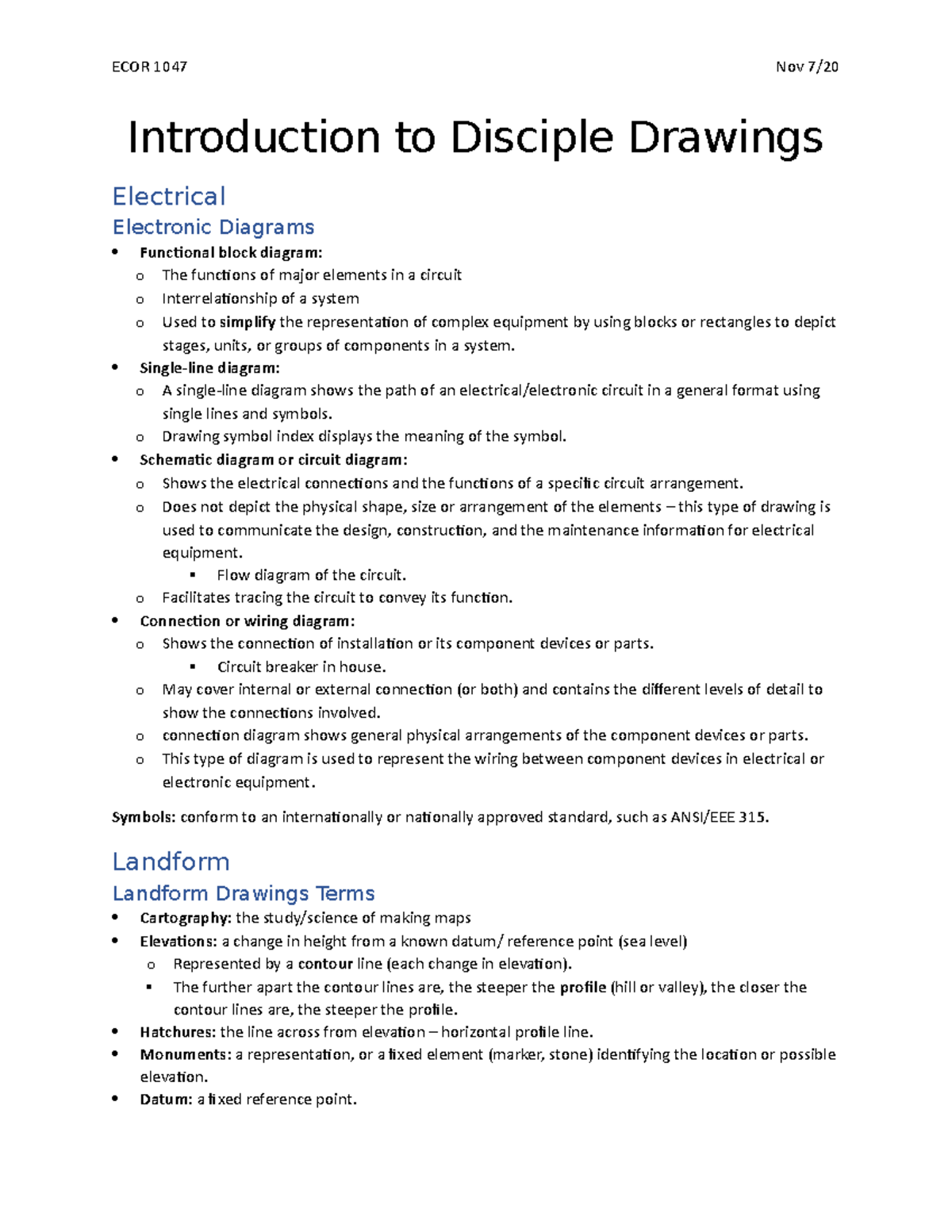 Introduction to Disciple Drawings - ECOR 1047 Nov 7/ Introduction to ...