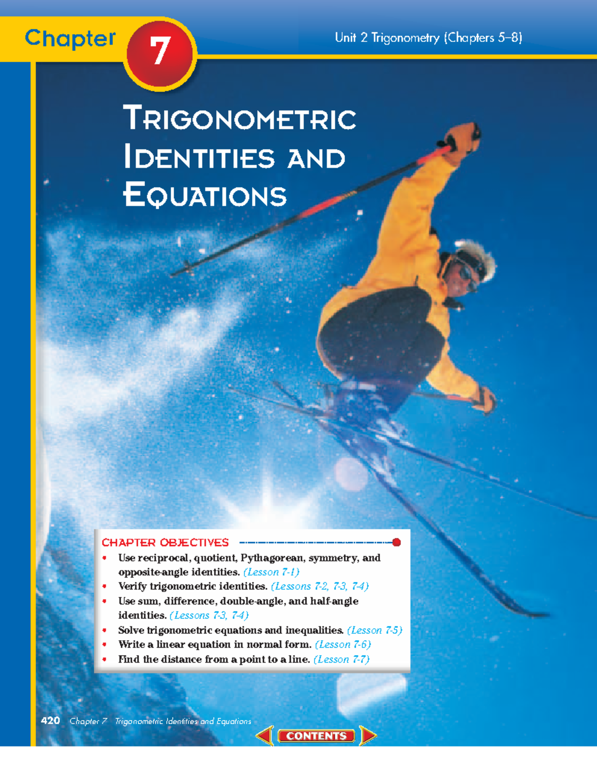 Charpter 7 review questions - Unit 2 Trigonometry (Chapters 5–8 ...