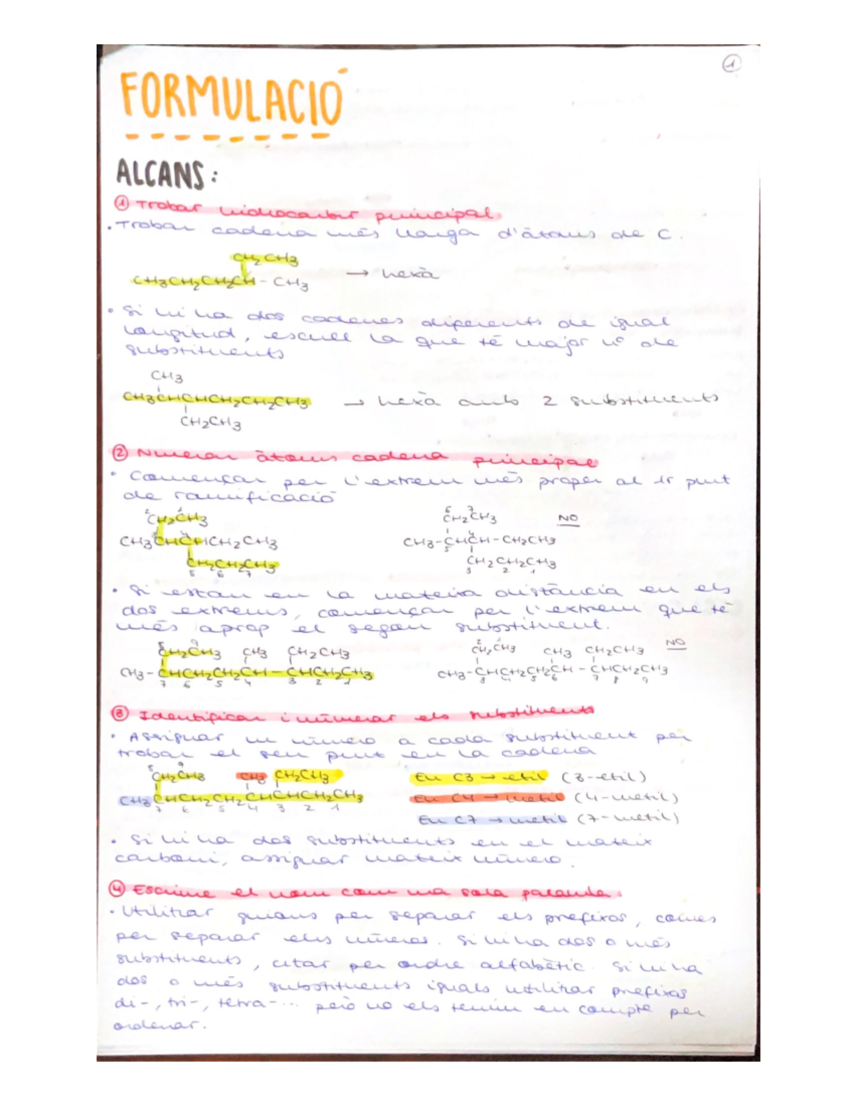 Formulació orgànica - Química Orgánica - Studocu