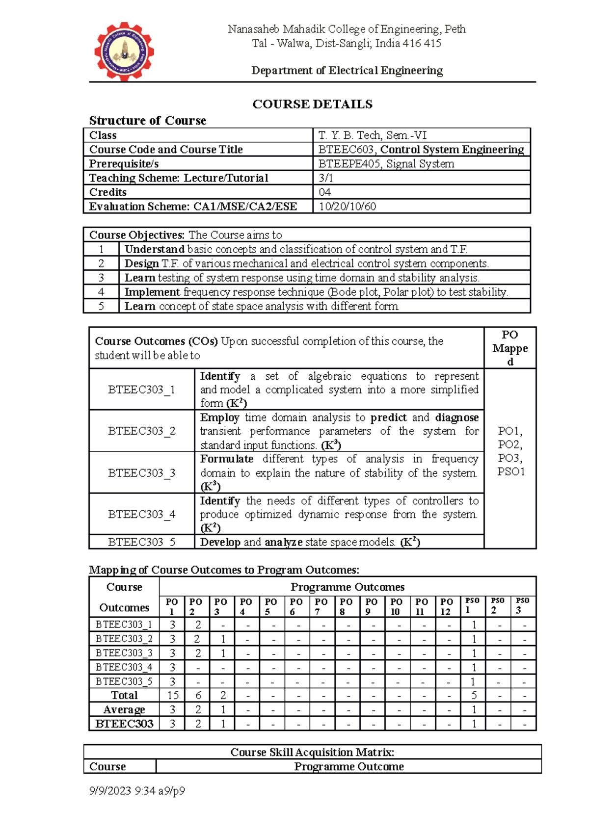 CSE teaching plan - Nanasaheb Mahadik College of Engineering, Peth Tal ...