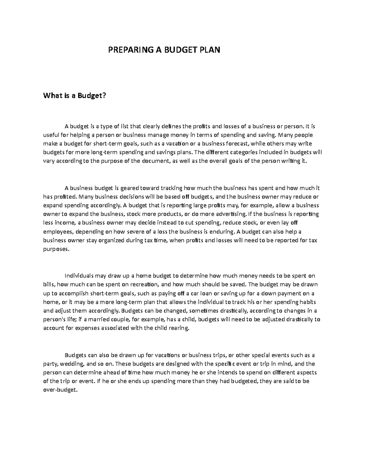 preparing-a-budget-plan-preparing-a-budget-plan-what-is-a-budget-a