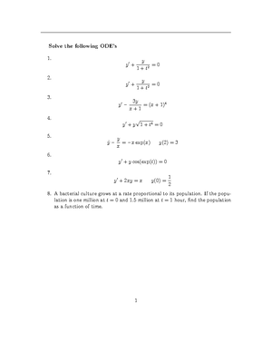 Solution to 20.5 CHBE 230 - CHBE 230 - Studocu