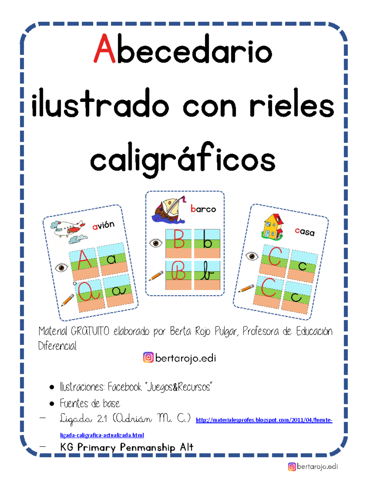 Abecedario caligráficos - Lenguaje y Comprensión - Material GRATUITO ...