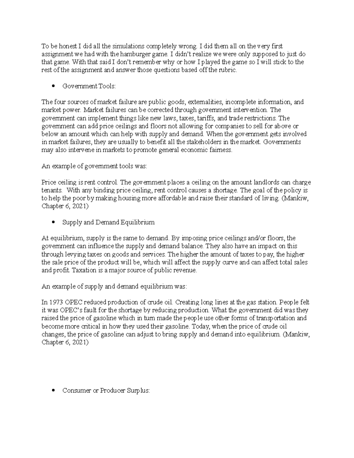 4-2 Simulation Checkpoint Assignment - To be honest I did all the ...