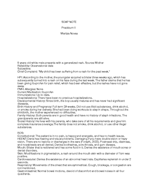 SOAP -pap smear - SOAP note - Soap Note Maritza Novas Practicum II ...