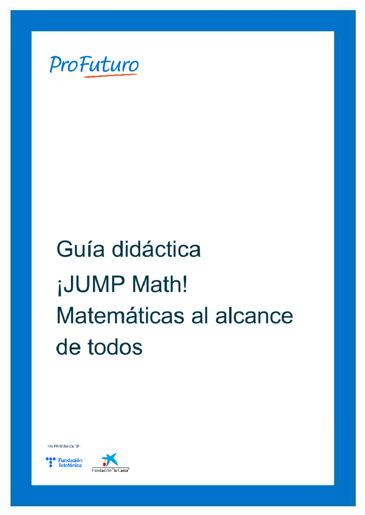 JUMP ES Guía didáctica ¡JUMP Math Matemáticas al alcance de todos ...
