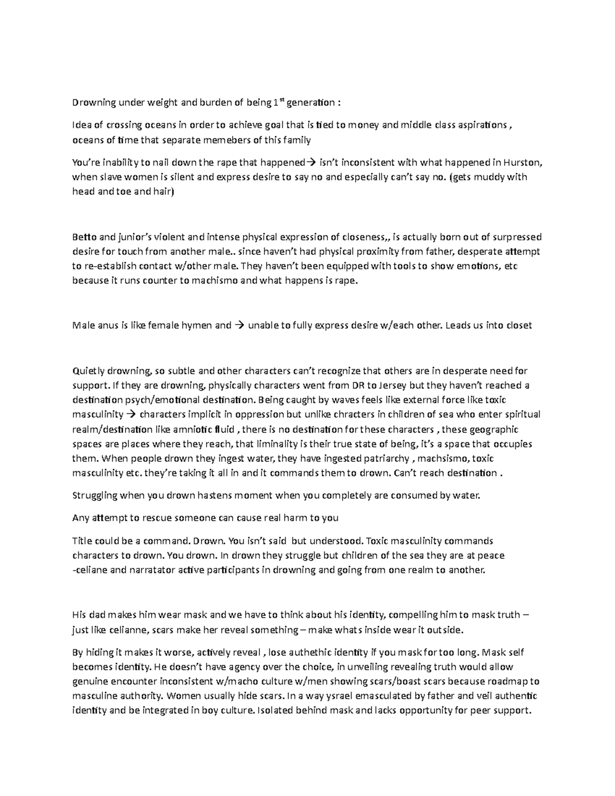 Drown junot diaz - Drowning under weight and burden of being 1 st ...