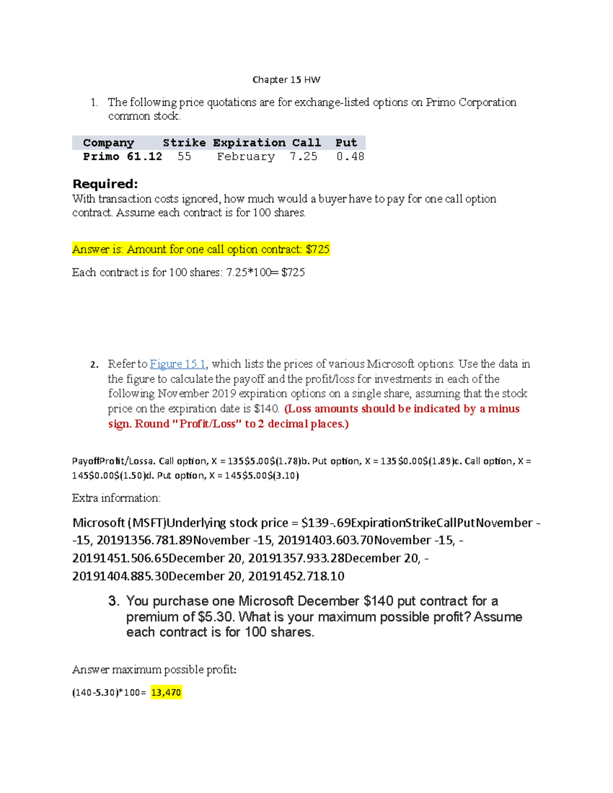 HW 01 CHP 15 - Homework Based in Chapter 15 - Chapter 15 HW 1. The ...