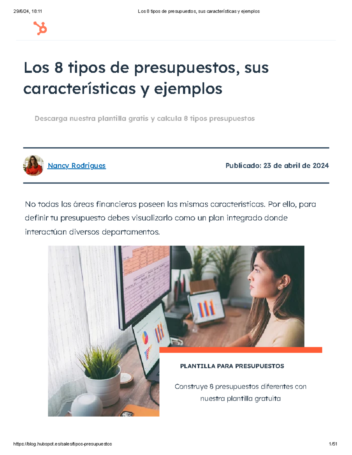 Los 8 tipos de presupuestos, sus características y ejemplos - Los 8 tipos de presupuestos, sus ...