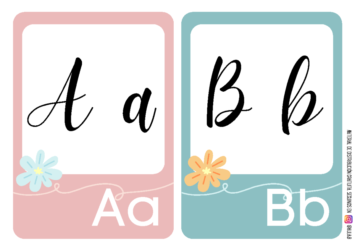 Abecedario - Aa A a B b Bb MATERIAL DE DISTRIBUCIÓN GRATUITA. SEGUINOS ...