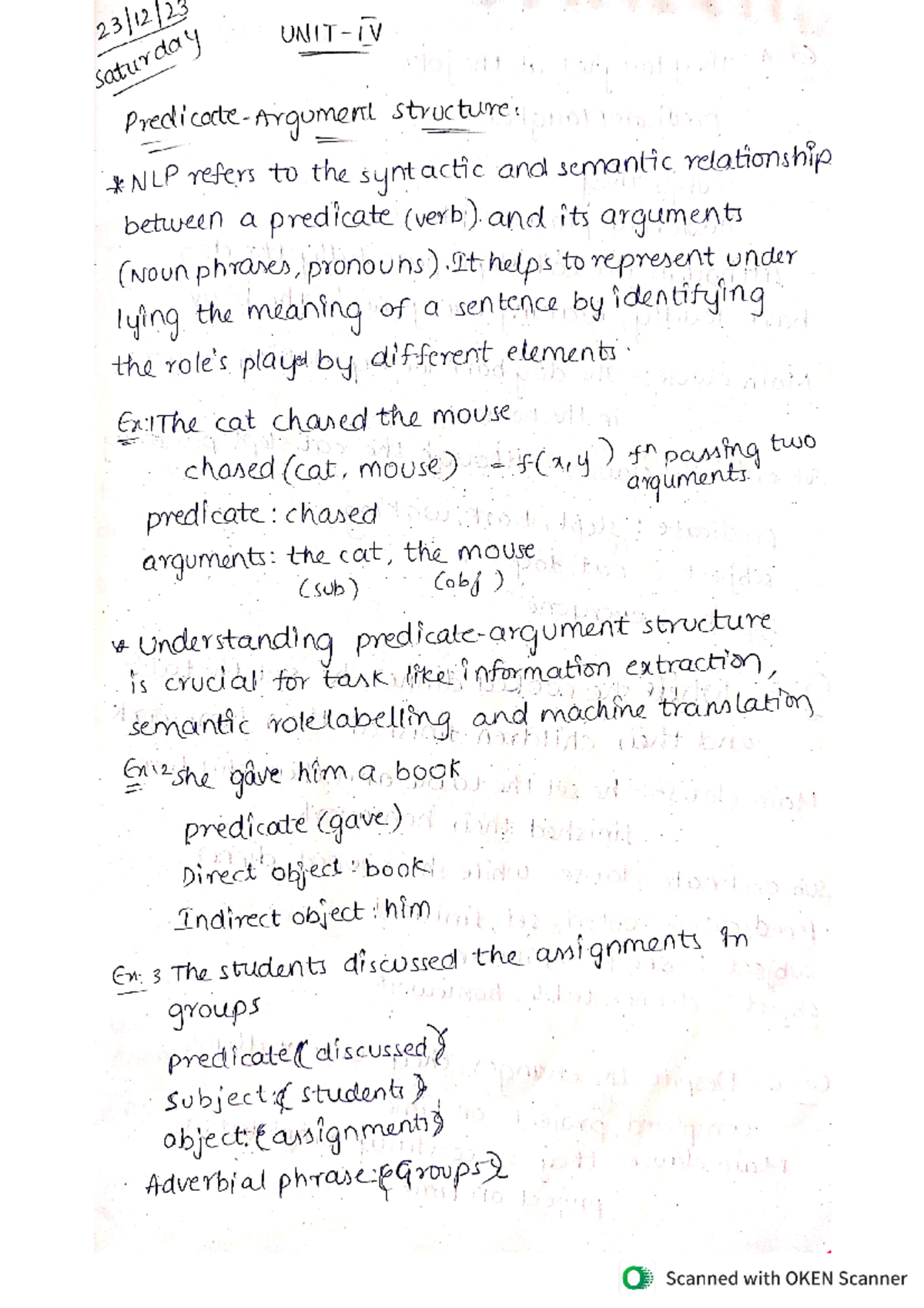 Nlp4 - nlp3 - Saturday structure. NLP refers to the syntactic and ...