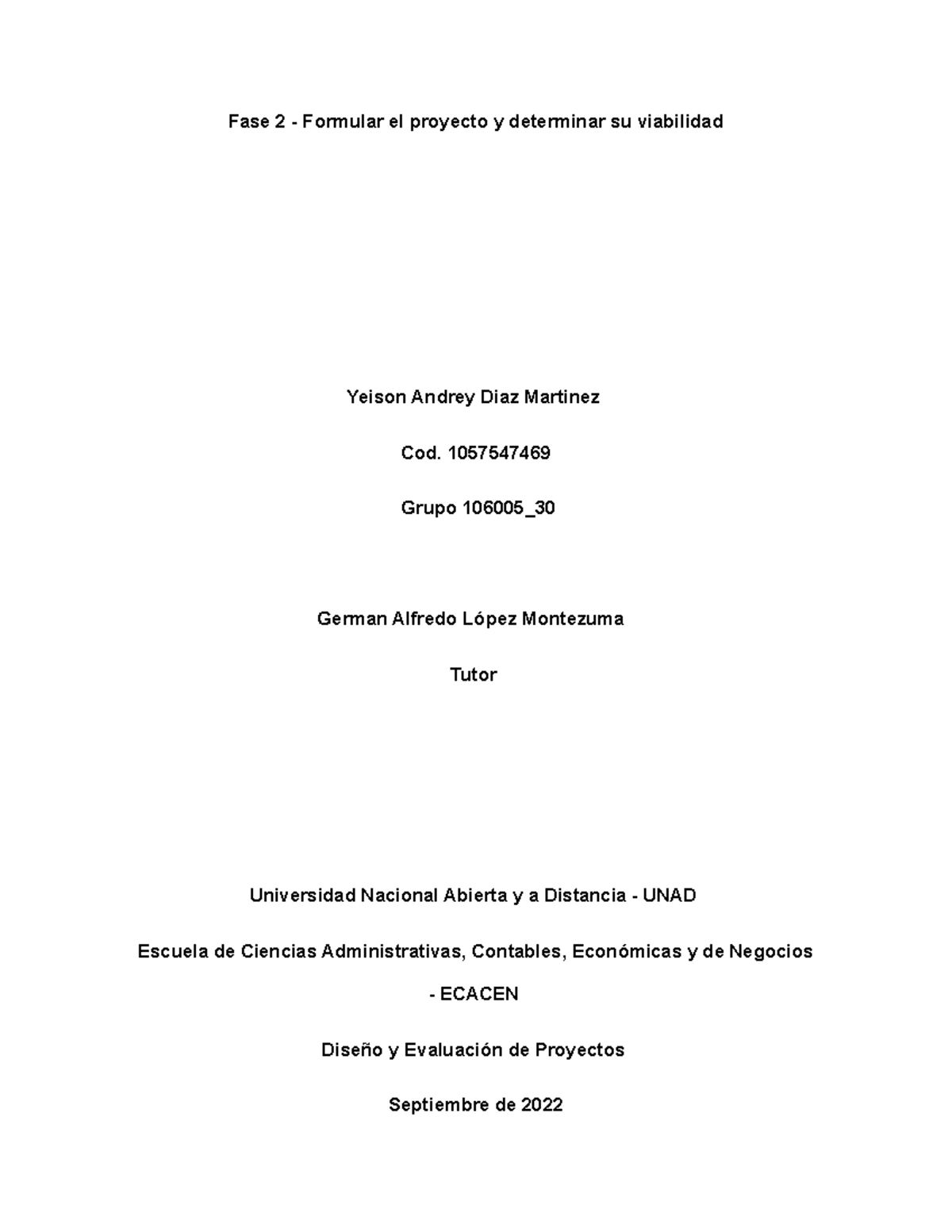 Fase 2- Yeison Diaz - TRABAJO - Fase 2 - Formular el proyecto y ...