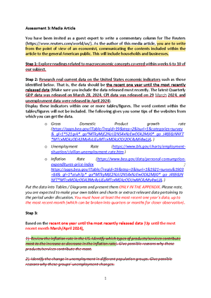 BU1003 Assessment - 1 ASSESSMENT TASK [ ] COLLEGE OF BUSINESS, LAW ...