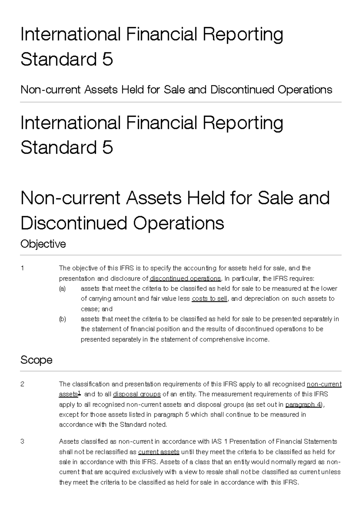 IFRS 05 -blue book 2016 - International Financial Reporting Standard 5 ...