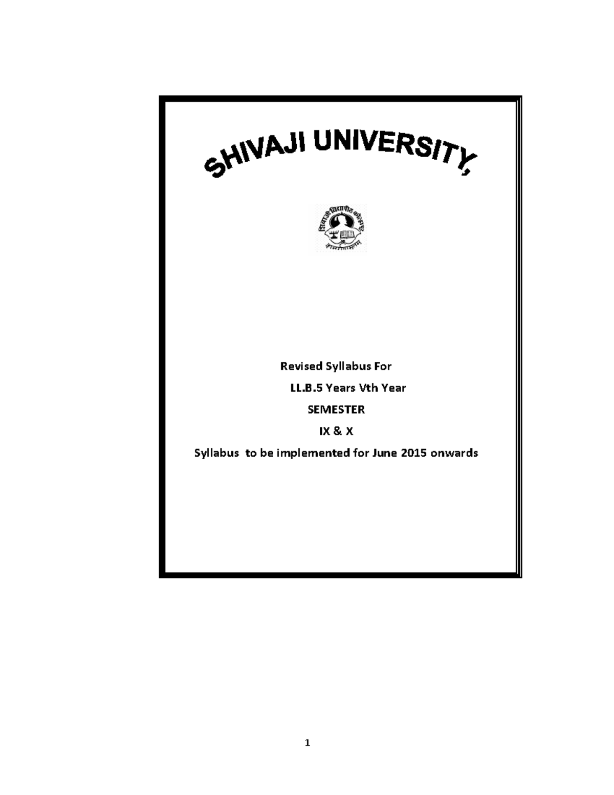 Syllabus V year of V year law course - - Studocu