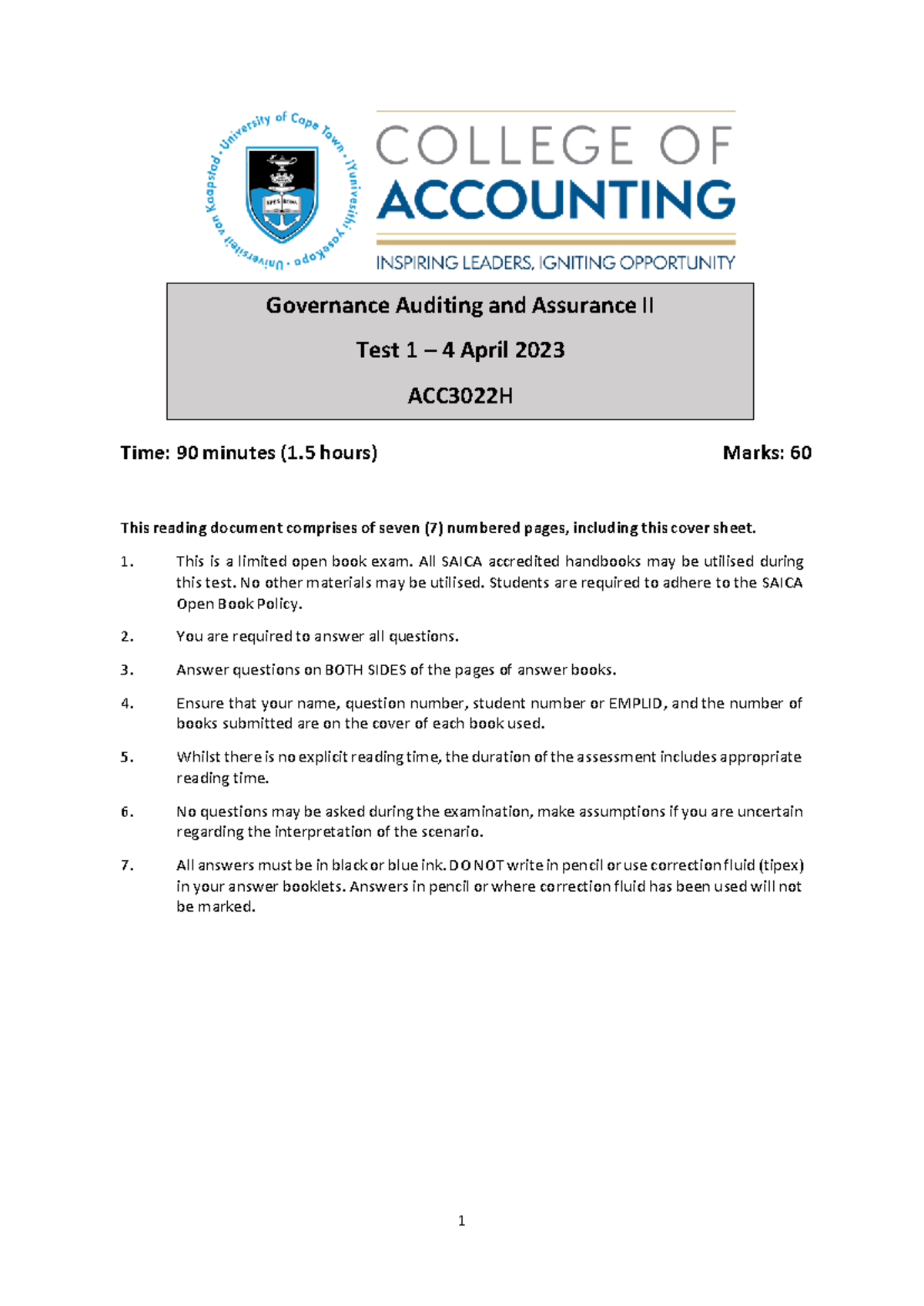 GAA+II+April+2023+Scenario+and+Required - Time: 90 minutes (1 hours ...