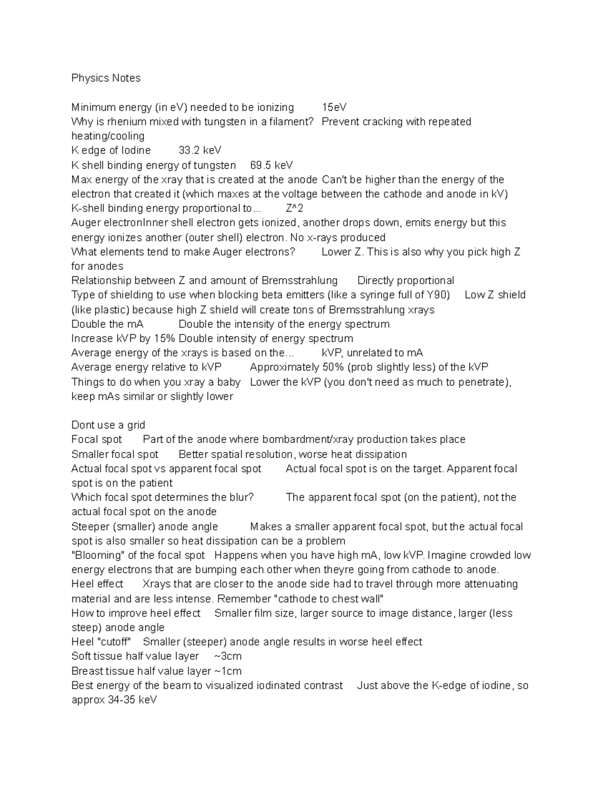 Physics Notes - Physics Notes Minimum energy (in eV) needed to be ...