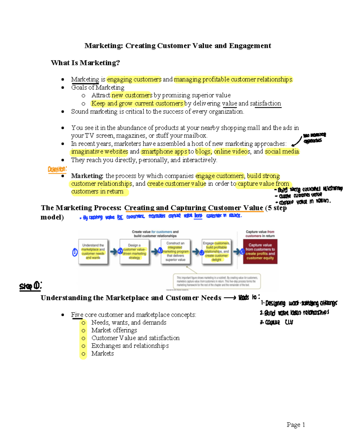 Chapter 1 - Creating Customer Value and Engagement - Marketing ...