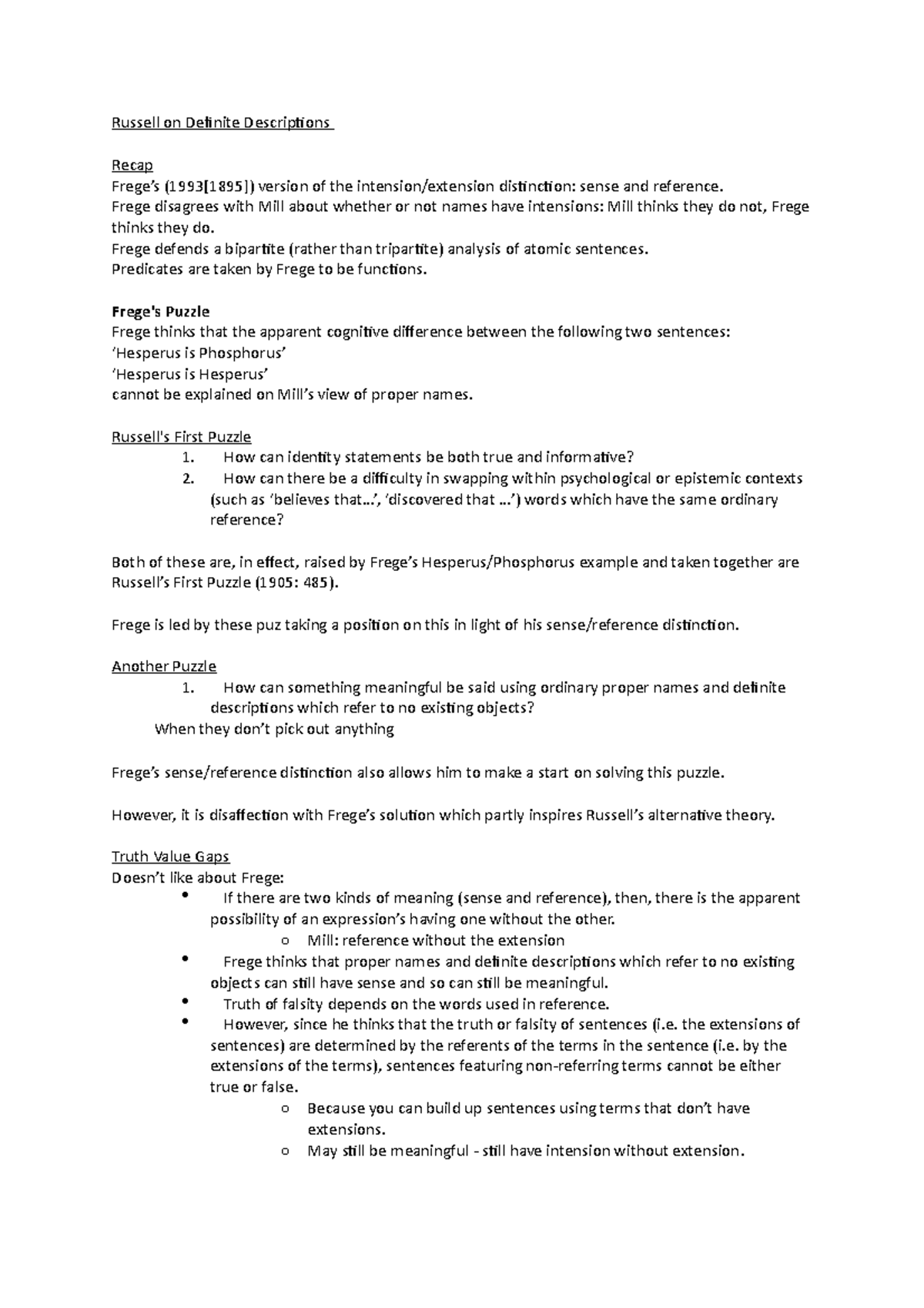 Russell on Definite Descriptions - Russell on Definite Descriptions ...