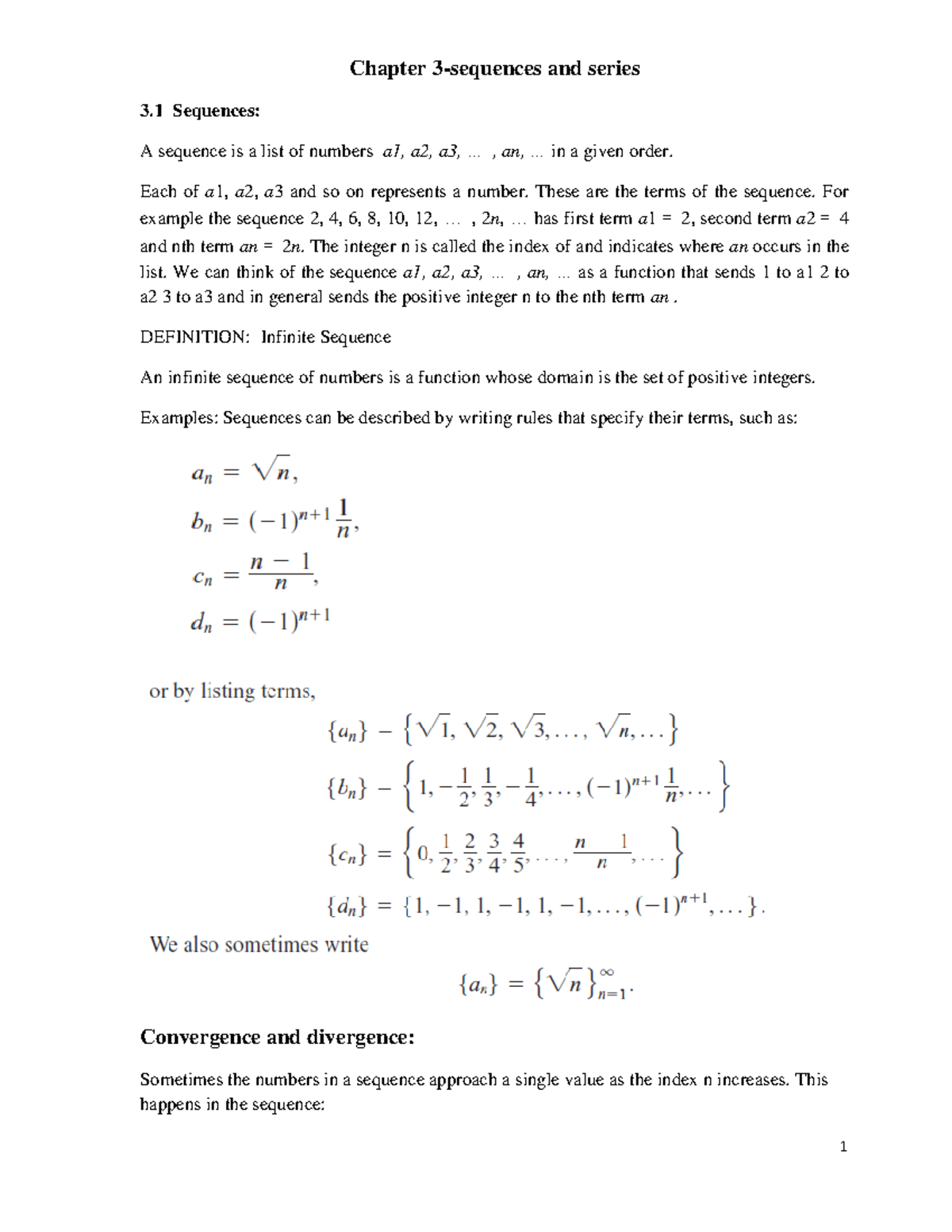 Sequences and series-cha3up - Chapter 3-sequences and series 3 ...