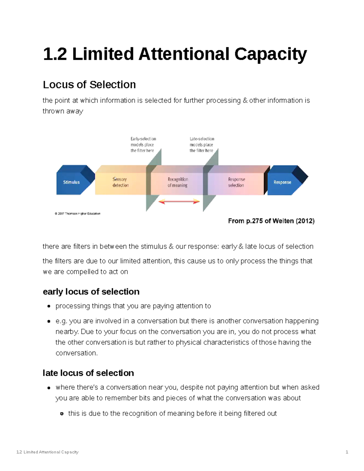 1 2 Limited Attentional Capacity - 1 Limited Attentional Capacity Locus ...