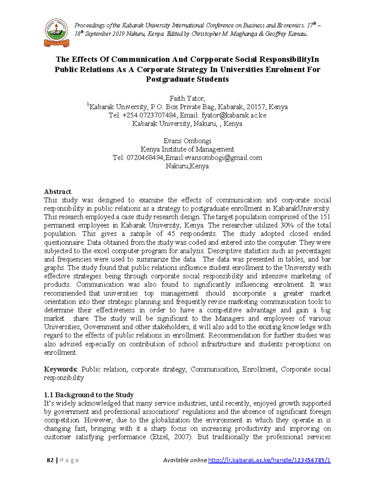 LEEN Power Point Presentation Kabarak - Redemption story - Studocu