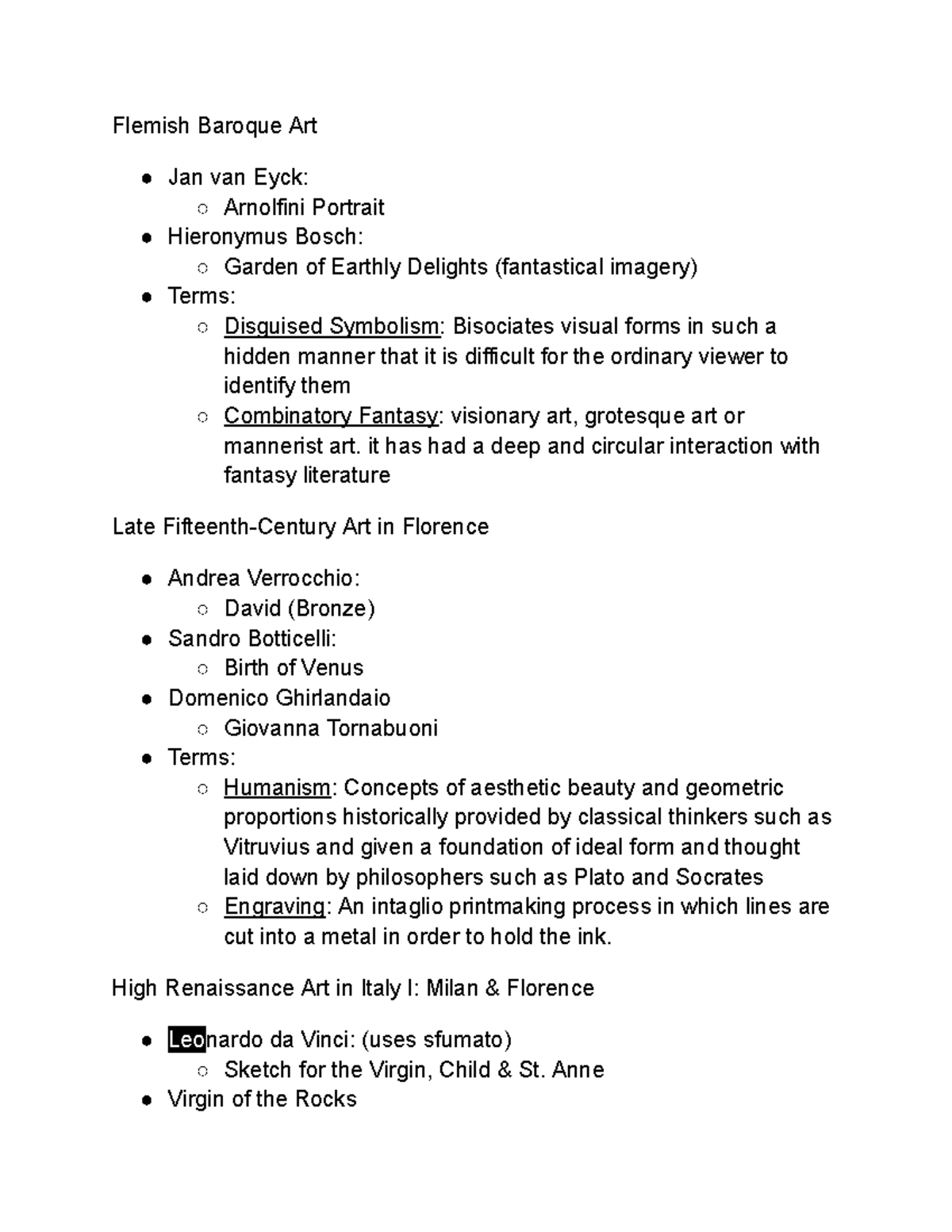 AHIS Exam 2 Study Guide - Flemish Baroque Art Jan van Eyck: Arnolfini ...