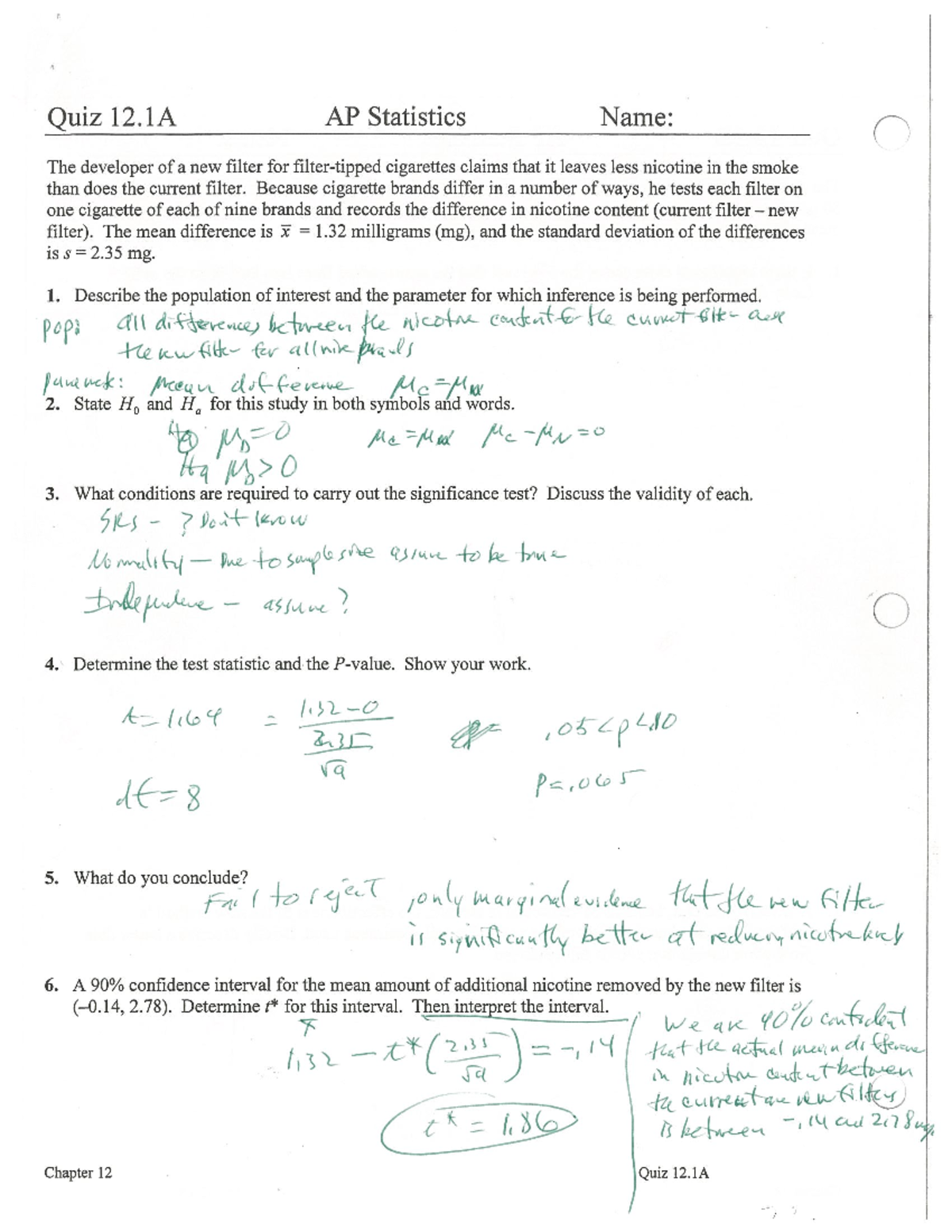 Ch 12 review answers - Phys507A - Studocu