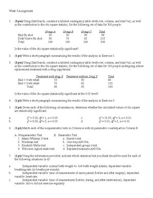 Week1Assignment MODULE 1 QUESTIONS 1 THROUGH 15 - 1. ( 1 pt) For each ...
