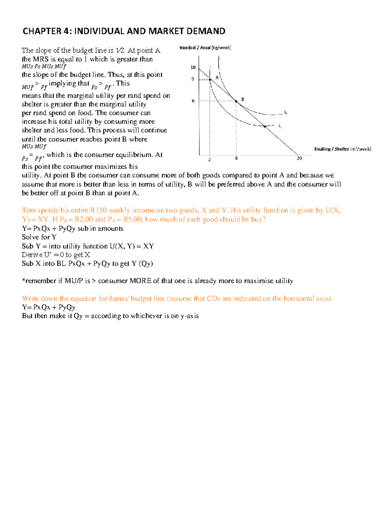 214 Microeconomics Ch 4- 8 - CHAPTER 4: INDIVIDUAL AND MARKET DEMAND ...