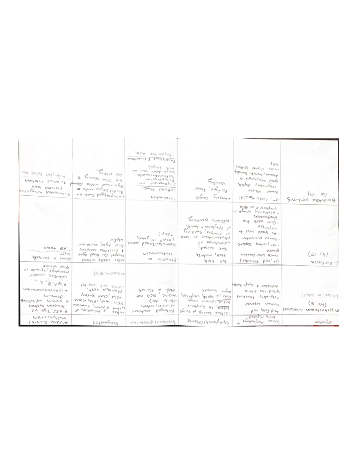 Organism Chart handwritten - BMS 503 - Studocu