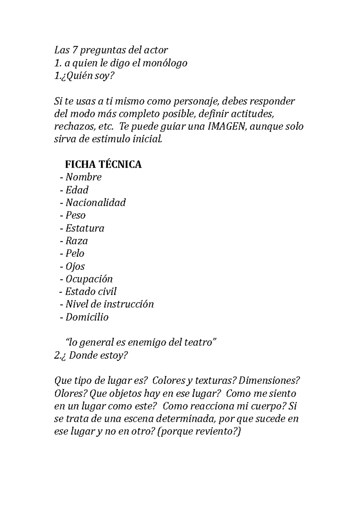 7 preguntas zoom - awew - Las 7 preguntas del actor a quien le digo el ...