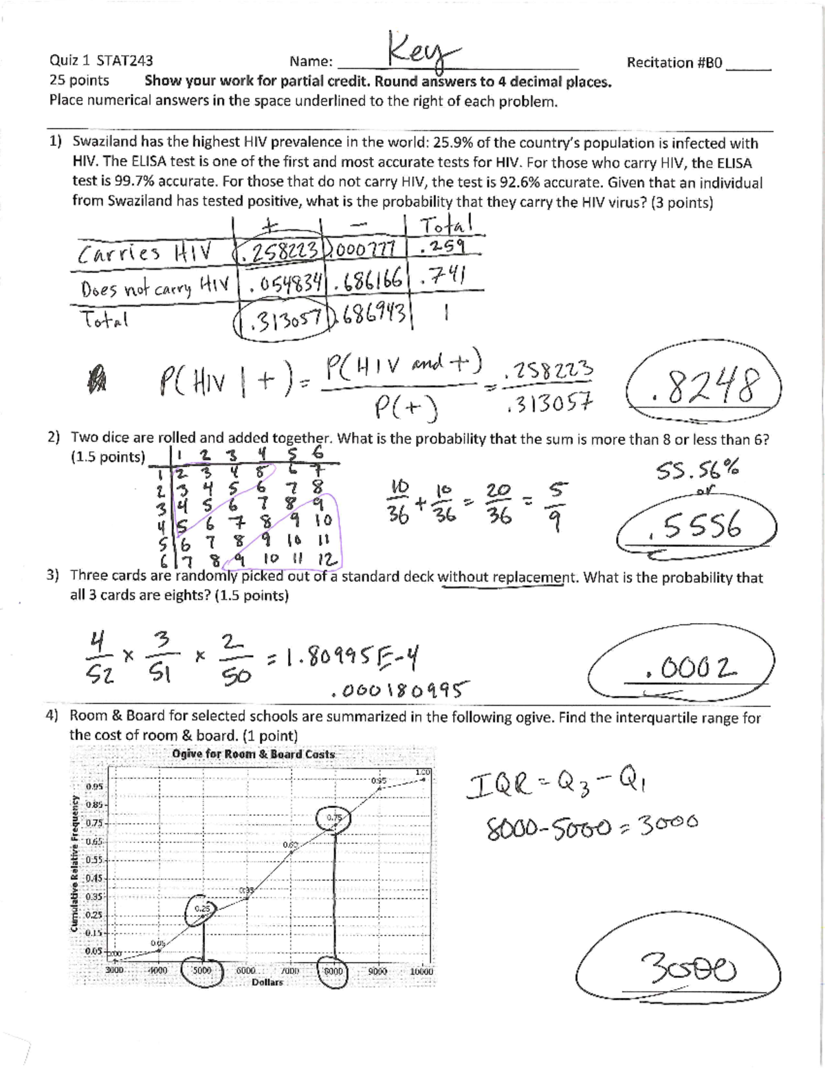 Exam 1 prep example - MATH 338 - Studocu