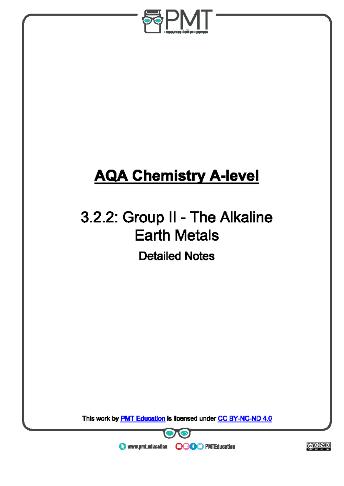 group 2 the alkaline earth metals - PMT resources tuition courses AQA ...