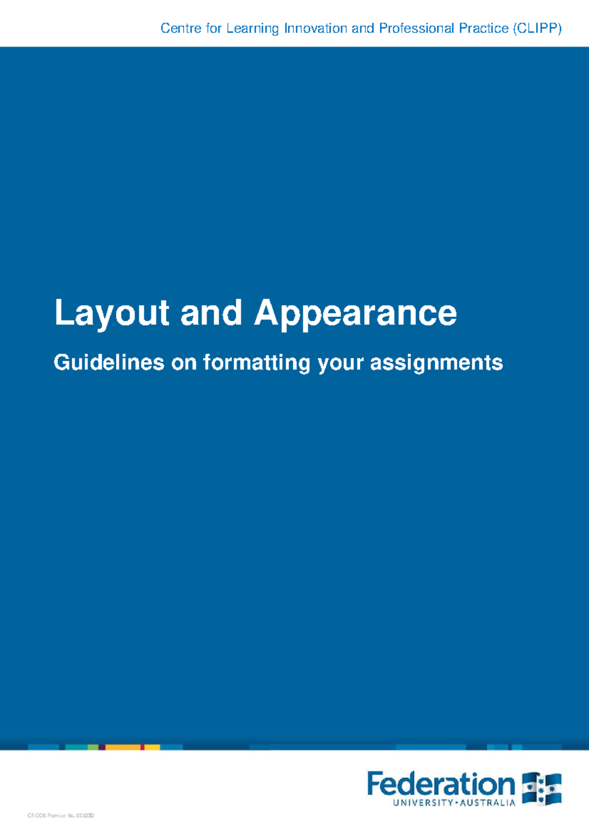 General Guide to Layout and Appearance - Layout and Appearance ...