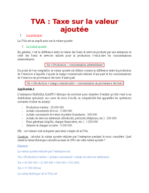 Formulaire declaration TVA-Trimestrielle - TAXE SUR LA VALEUR AJOUTEE ...
