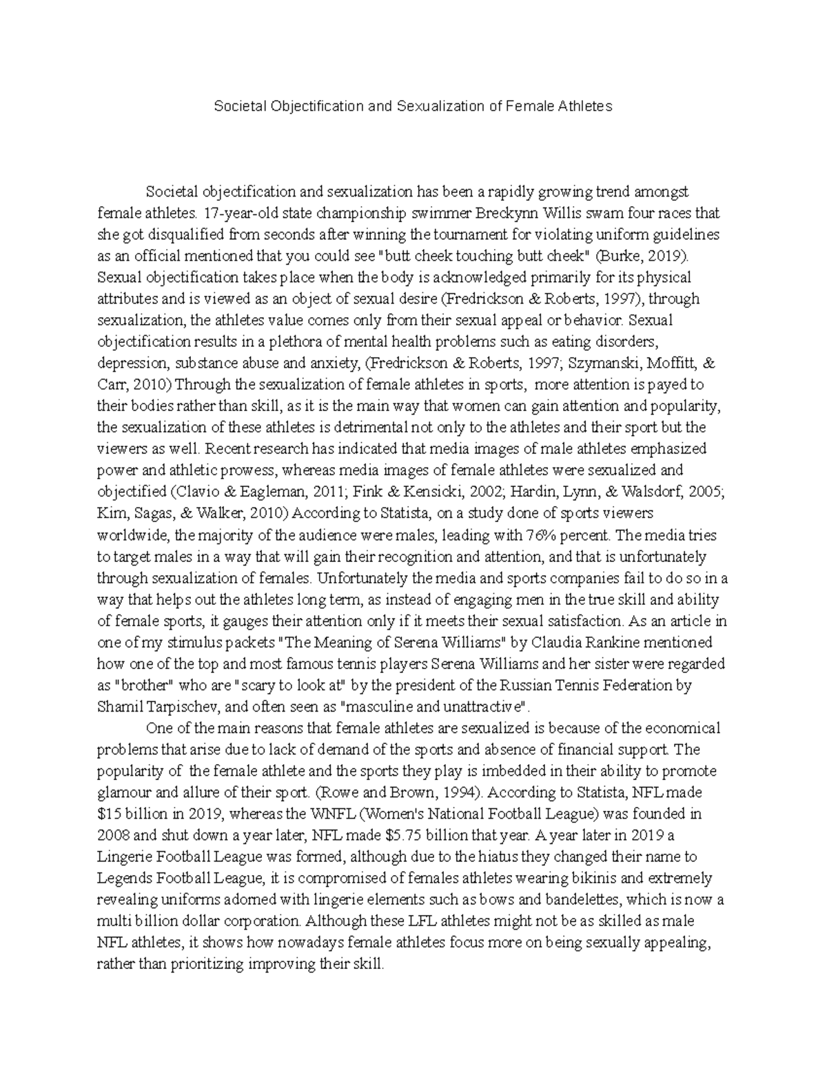 Societal objectification - sociology - Societal Objectification and ...