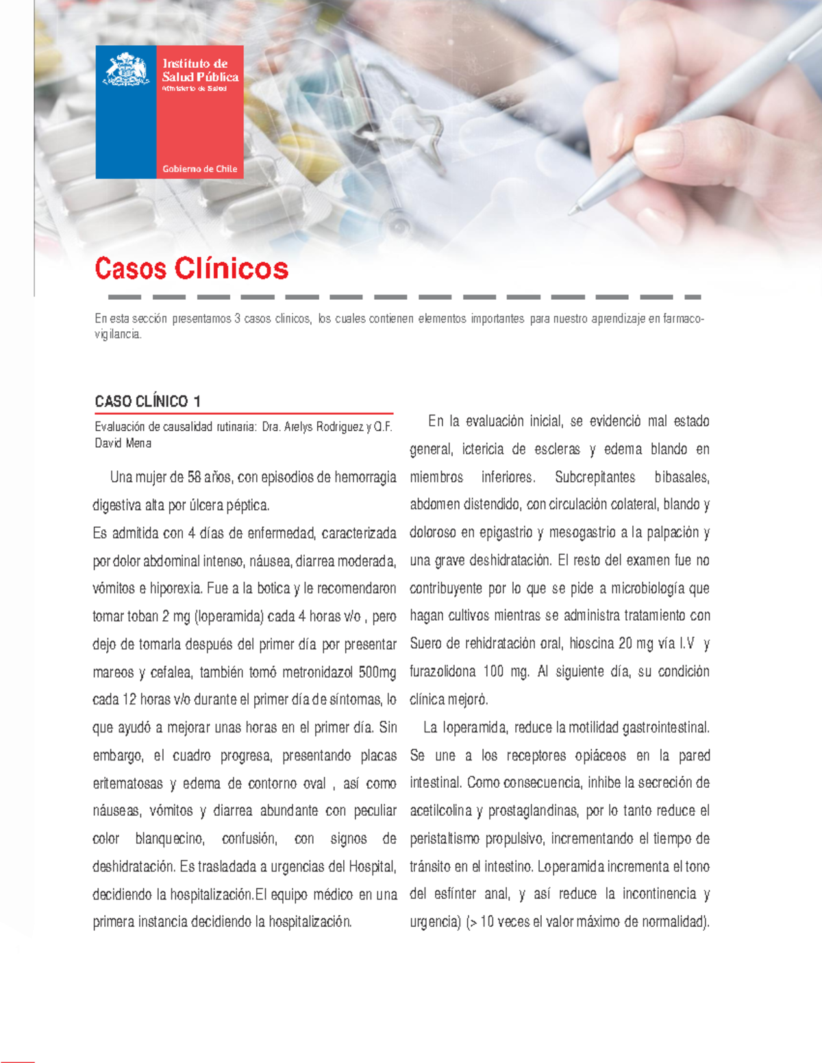 CASO Clinico - FARMACIA Y BIOQUIMICA - CASOS CLÍNICOS Instituto de Salud Pública Ministerio de ...
