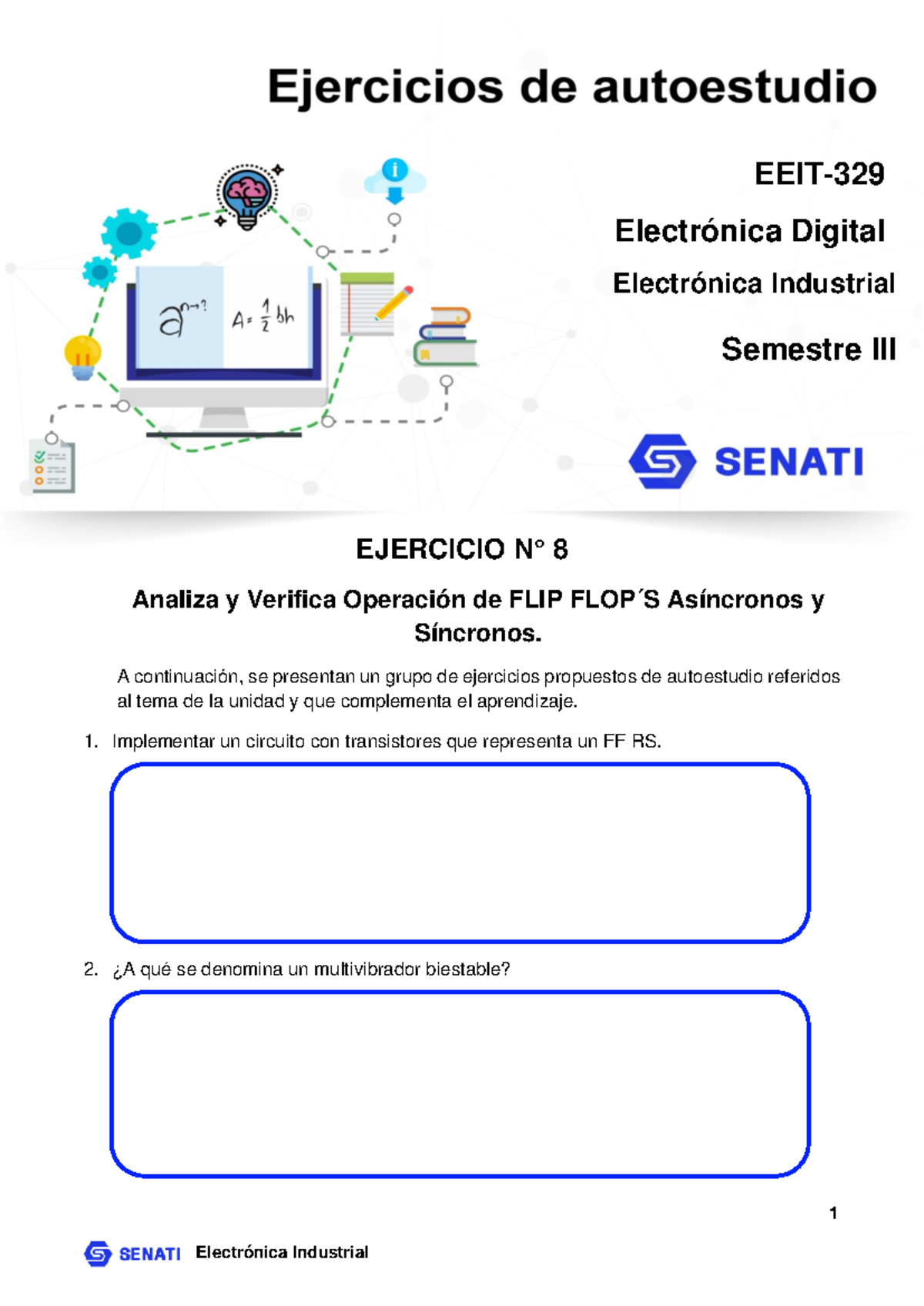 EEIT EEIT-329 Ejercicio T008 - Electrónica Digital 1 Electrónica ...